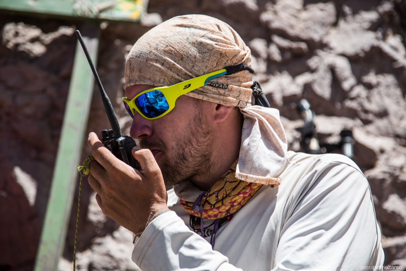 Maximo Kausch on the radio - Andes Specialists